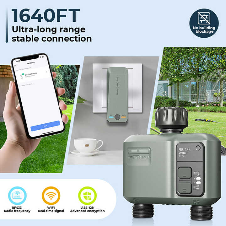 Smart RF WIFI Wireless Water Timer for Garden Irrigation