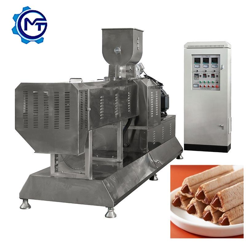 Mesin ekstruder Puff jagung makanan ringan bantal sereal isi inti ...