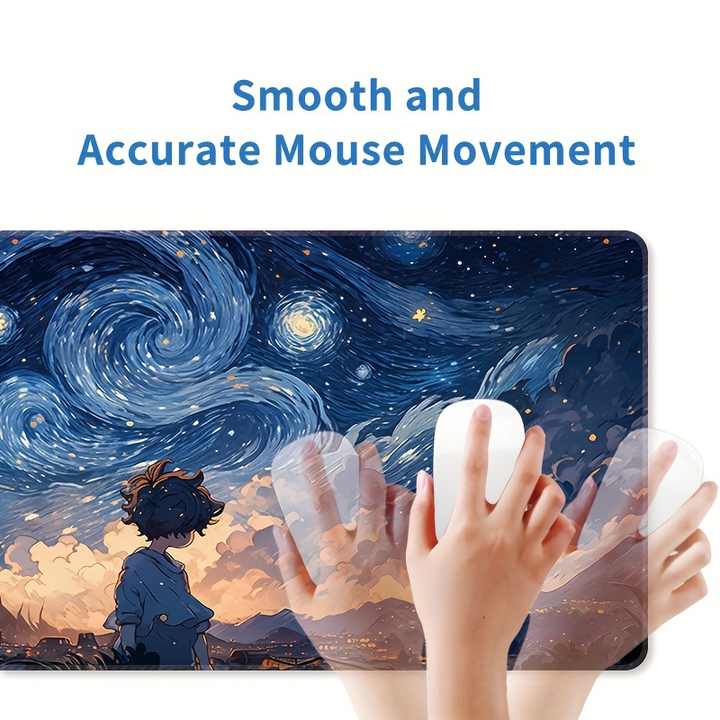 Large Gaming Mouse Pad Laptop/Desktop Office Use Non-Slip Mouse Pad ...