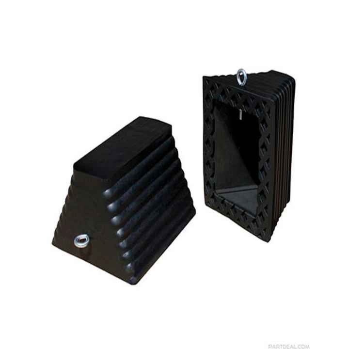 12LBs Carport Trailer Stopper Wheel Stopper Rubber Wheel Chock with ...