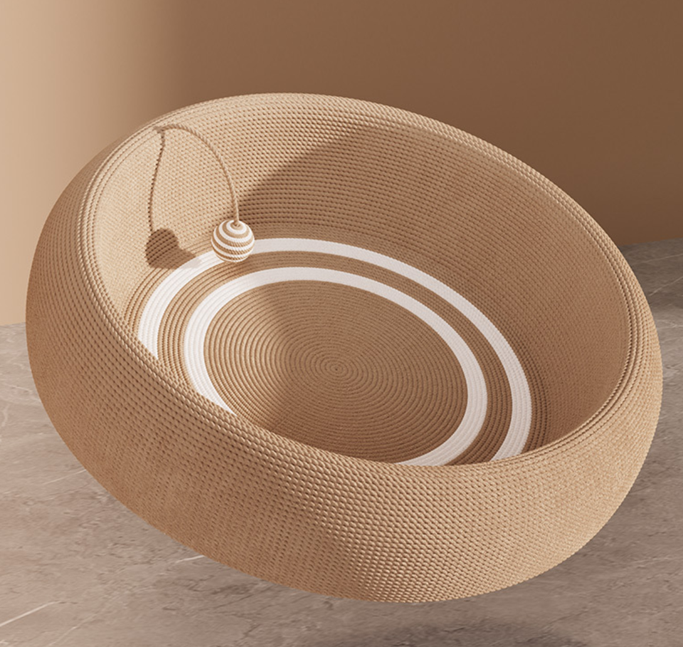 Modern Sisal & MDF Pet House Durable Non-Shedding Cat & Dog Nest Sofa ...