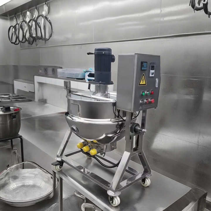 304 Stainless Steel Large Capacity Steam Heating Pot Tilting Jam Hot ...