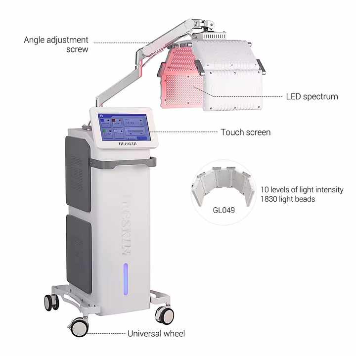 Professional Spa 10 Levels 4 Colors Led Facial Phototherapy Beauty ...