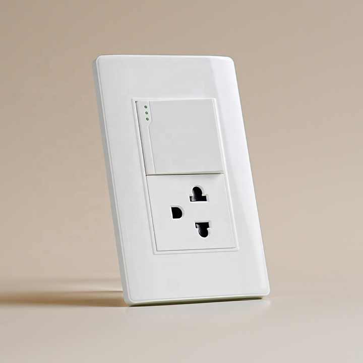 Wall Sockets and Switches Electrical Wall Power Socket+1 Gang 1 Way ...