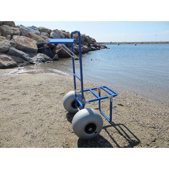 Beach Cart with Balloon Wheels For Sand Beach Trolley Folding Beach ...