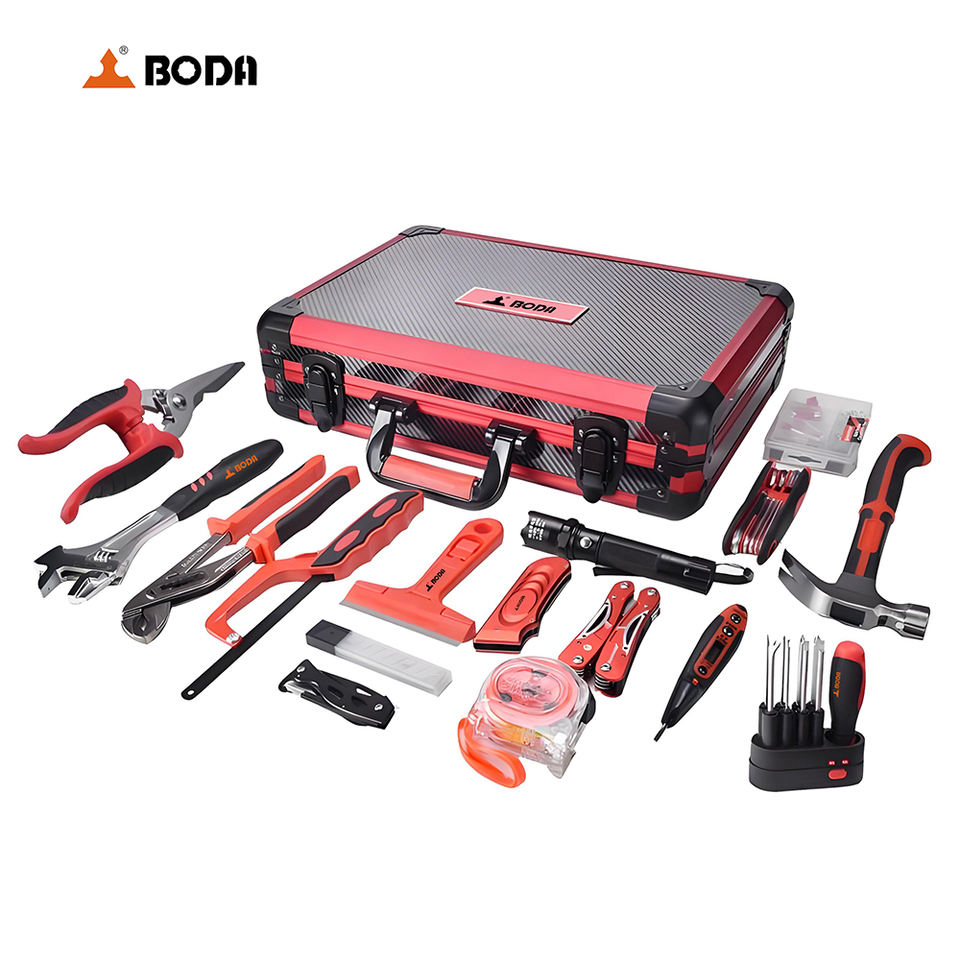 BODA 77PC Hand Hardware Tools Set Auto Parts Repair Hard Case Tool Box ...