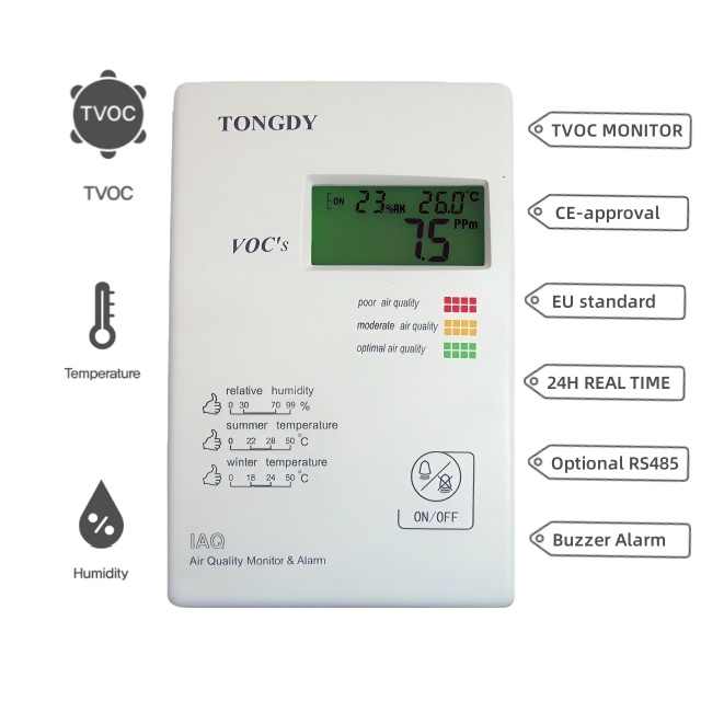 Tongdy G02 Professional VOC Monitor - CE Certified for Business
