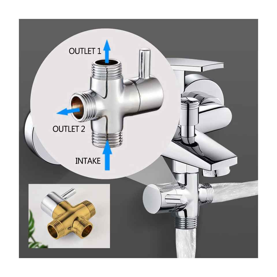 All Copper Three-Way Water Separator - 4-Point Changeover Valve