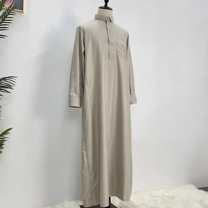 Modest Turkey Islamic Clothing Arab Jubah New Design Thobe With Pockets ...