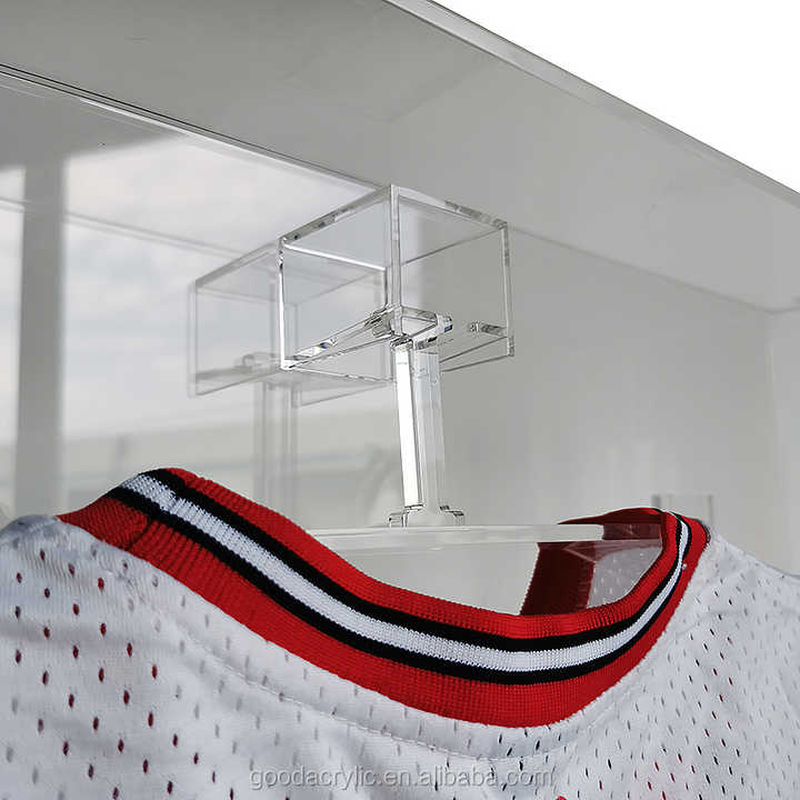 Wall Mounted Clear LED Lighted Acrylic Shirt Display Frame Perspex ...