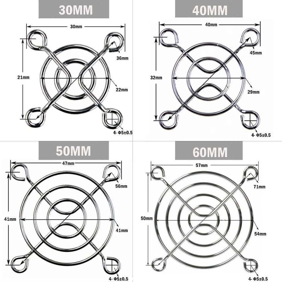 Air Compressor Fan Guard 12cm Fan Protection Grill Net Mesh Safety ...