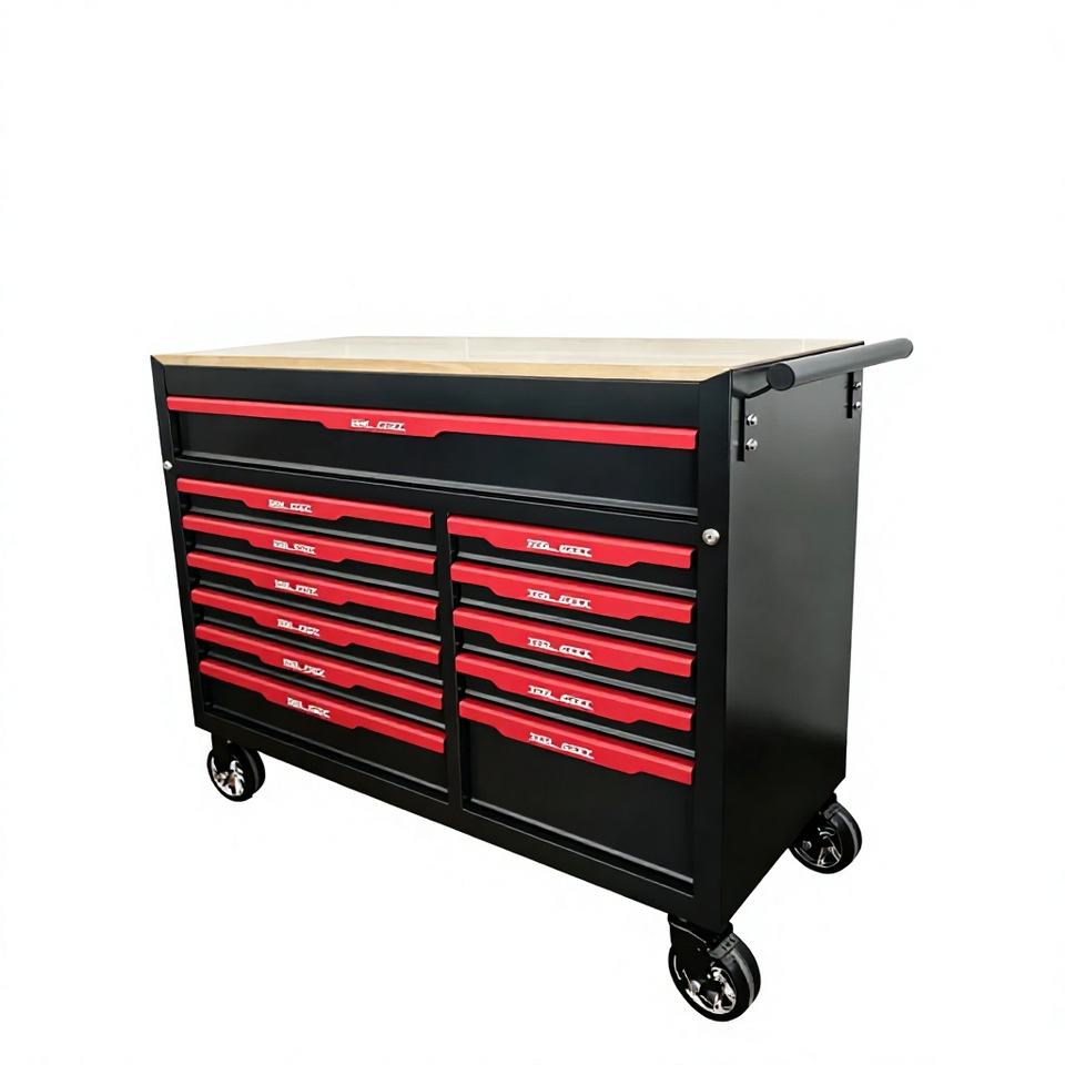 Cold Rolled Steel 12 Drawer Tool Organizer Tool Cart with Central Lock ...