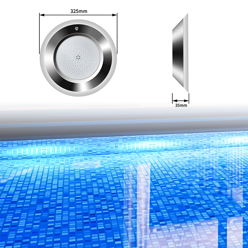 Refined WiFi Control RGB 35W 316L Stainless Steel IP68 LED Swimming ...