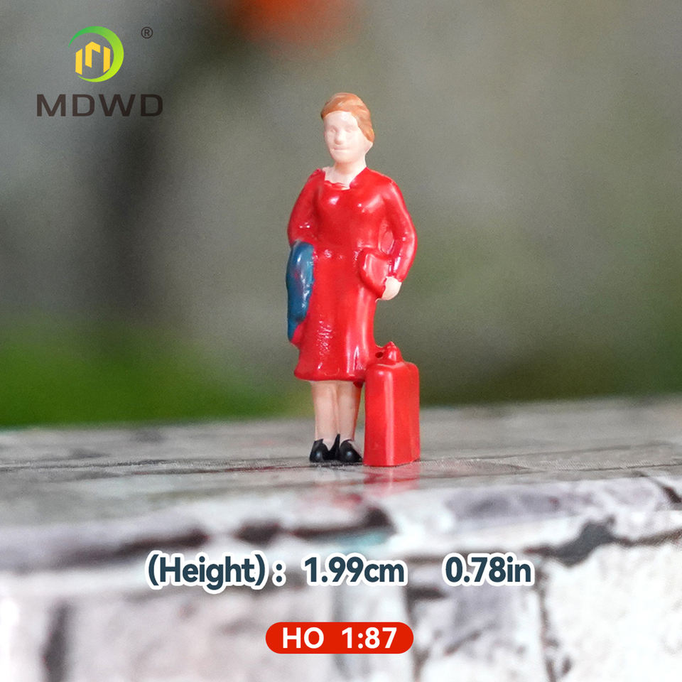 1:87 HO Scale Realistic Painted Miniature People Figurines for ...