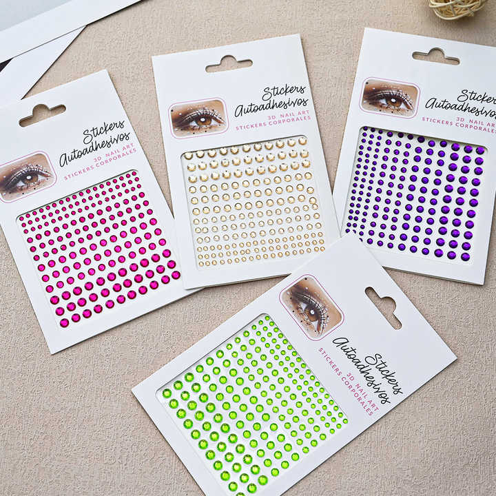 1 Sheet Eye Body Face Gem Jewels Rhinestone Stickers Self Adhesive ...