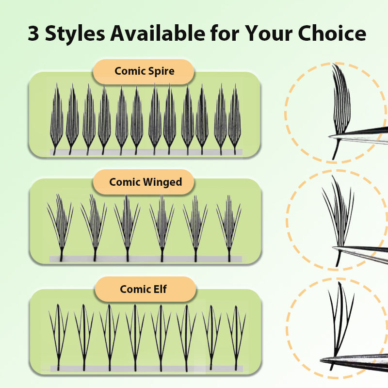 Comic Spire 3D Manga False Eyelashes Natural Anime-style Lashes ...