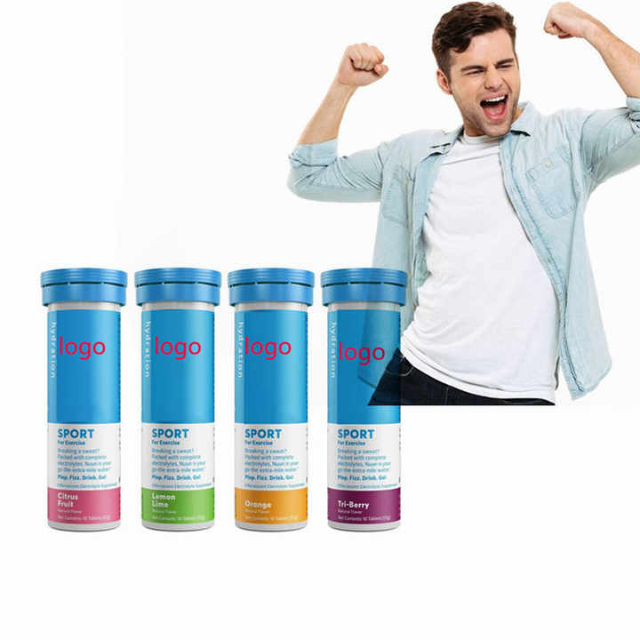 Private Label Pre-Workout Creatine Electrolyte Drink Tablet