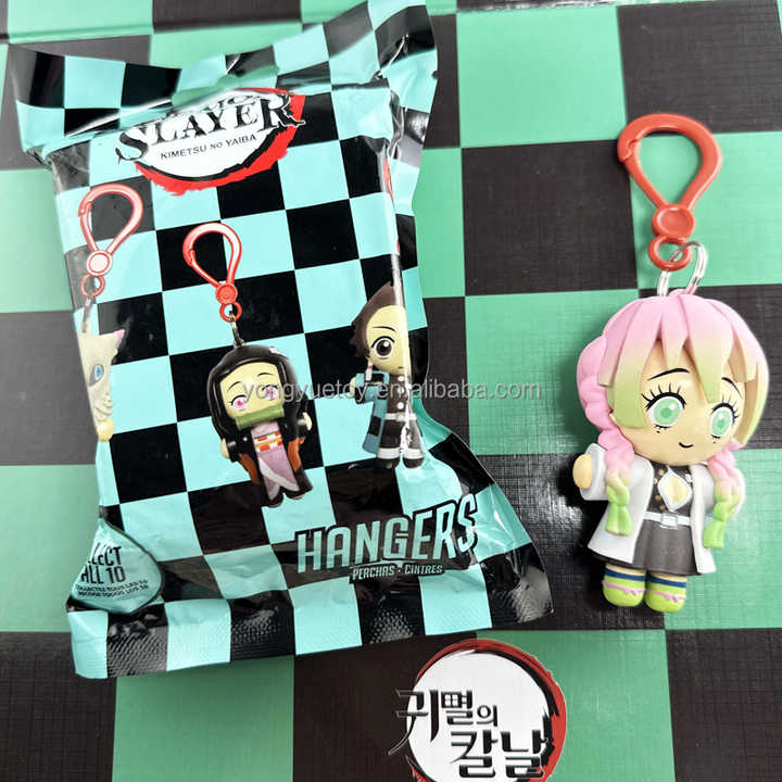 Custom 3D Plastic Anime Blind Bag Key Chain Clip Action Figure Demon ...