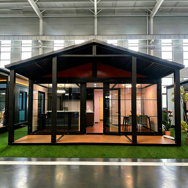 40ft Pitched Roof Container House Luxury Home Prefab Modular Room 2 3 ...