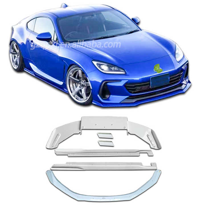 For 2022 Toyota GR86 Subaru BRZ Upgrade KUHL Body Kit GR86 Front Lip Side Skirt Rear Spoiler ...