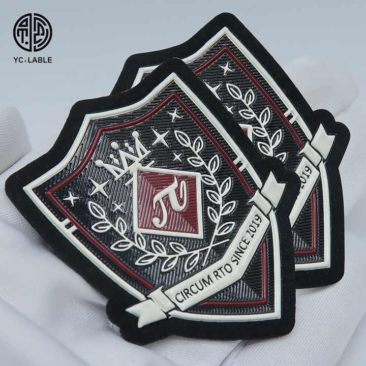 Wholesale TPU Patches with Custom Embossed Name Logo Iron-On Style Heat ...