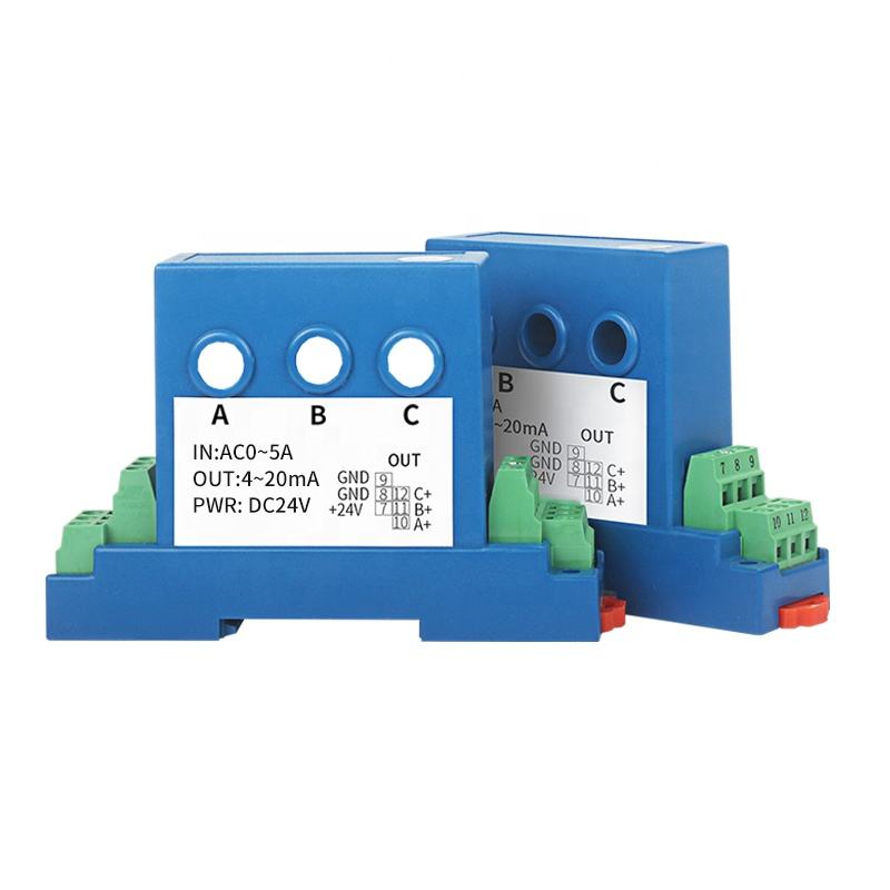 3 Phase AC Current Transducer 0-1A 0-2A 0-5A 0-10A 0-20A Input 4-20mA 0 ...