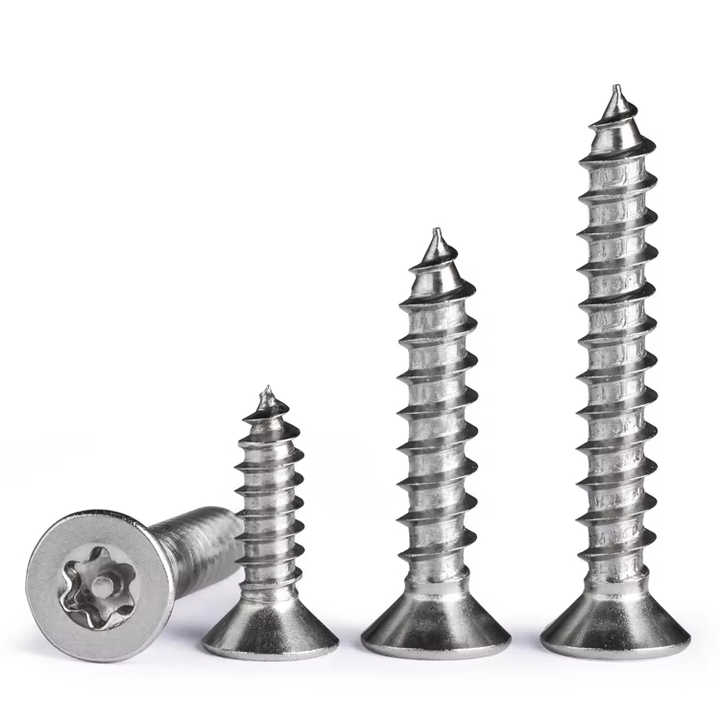 Plastic Screws Stainless Steel Flat Head Torx Self Tapping Screw Anti-theft Countersunk M3-M6 ...
