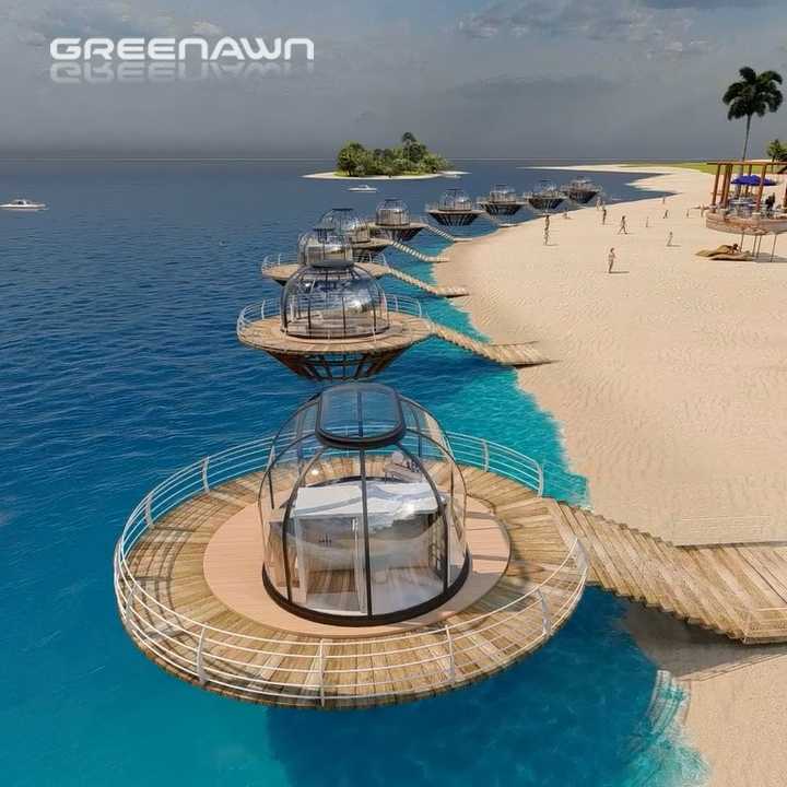 Outdoor Intelligent Rotating Star Home - Geodesic Dome