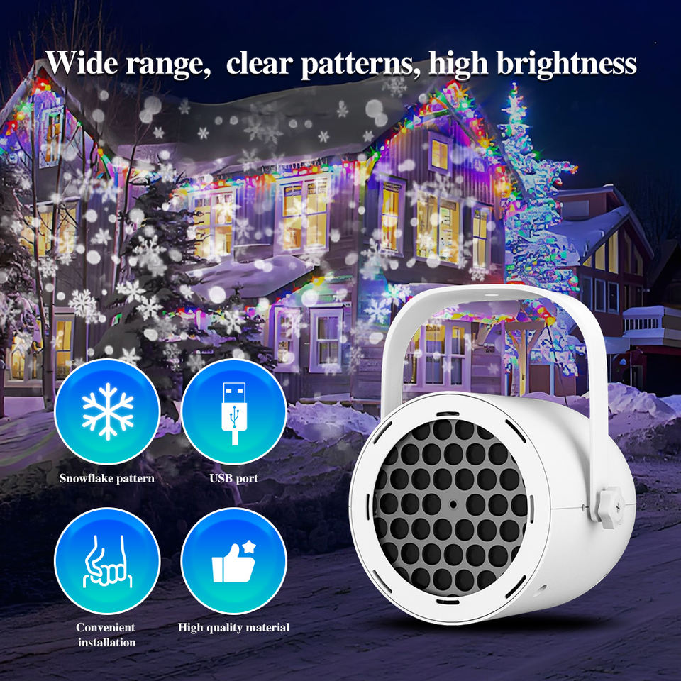 2025 Christmas Gobo Projector Light - Halloween Decorations
