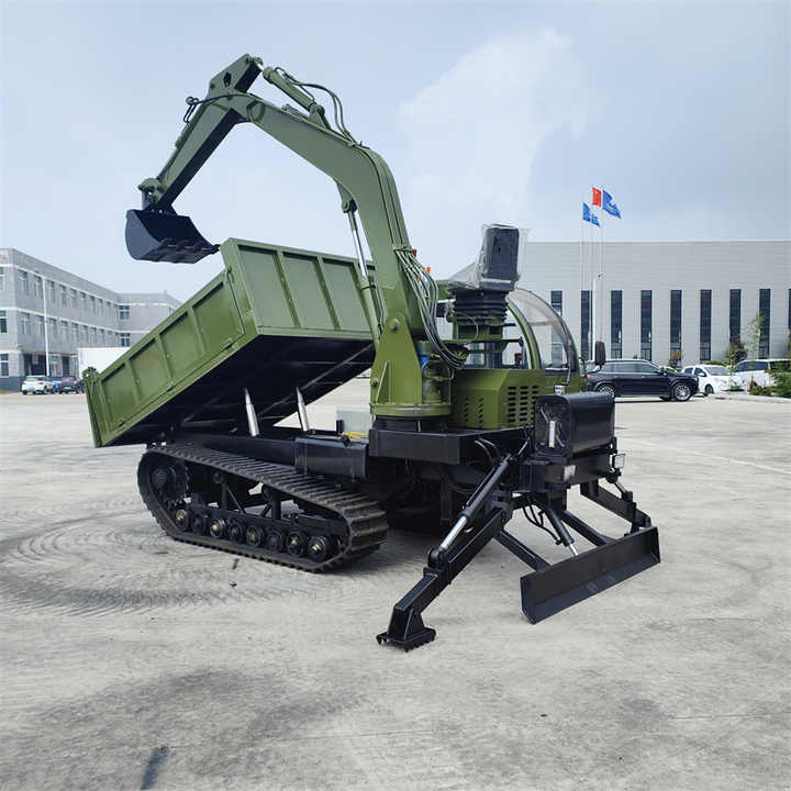 Mini Crawler Dumper with Mini Excavator - 5T Hydraulic Power