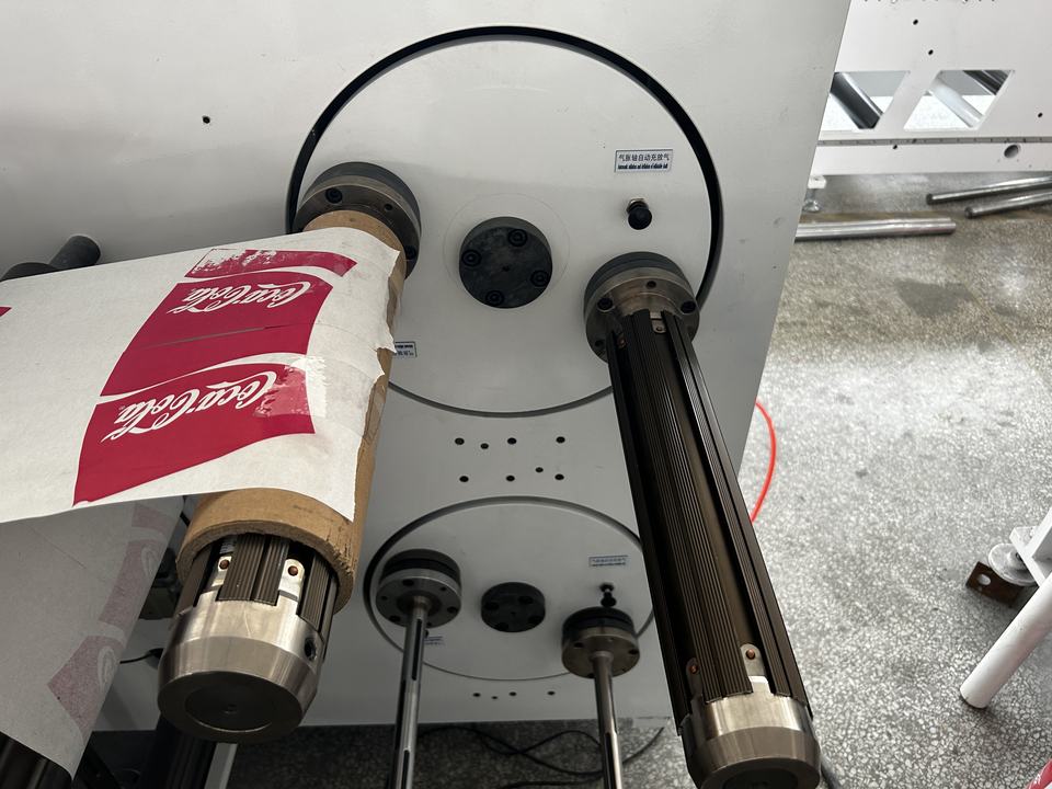 HJRY-520 2 Color Double Turret Rewinder Label Sticker Paper Flexo ...