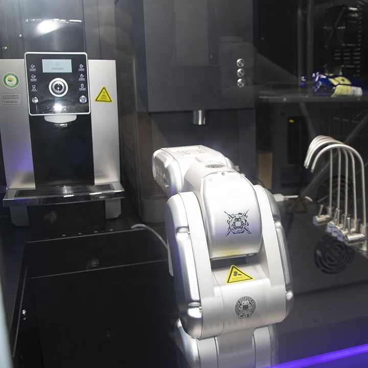 6 Axis Coffee Robot Vending Machine for Food Delivery & Customized OEM