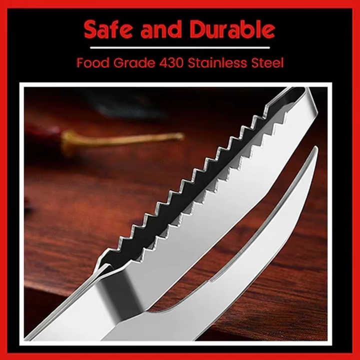 Stainless Steel Fish Scale Knife - Efficient & Durable