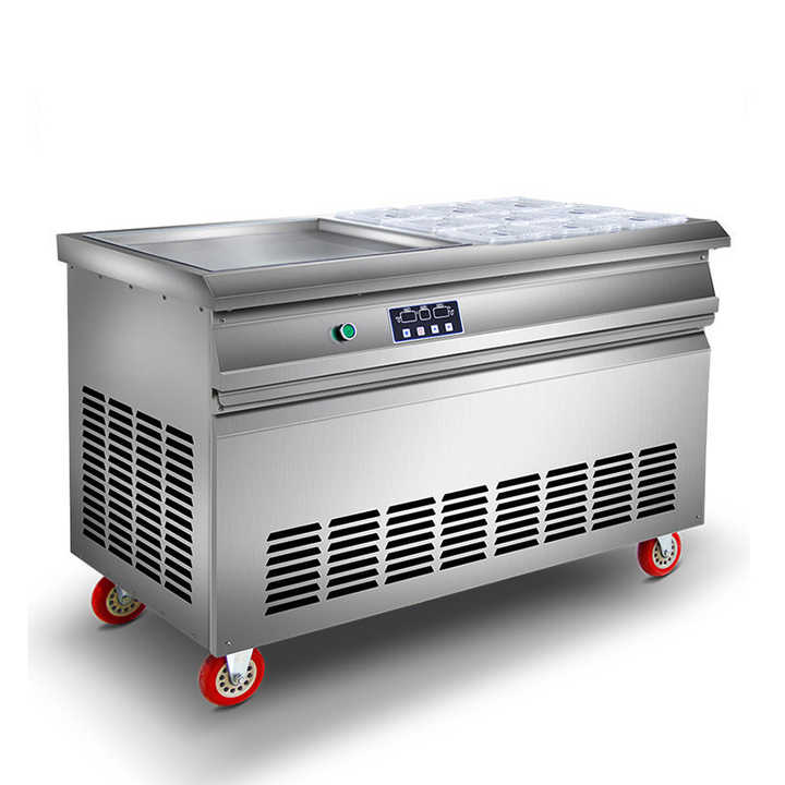 Vertical Commercial 9-Tanks Stir-fry Ice Cream Machine Thai-style ...