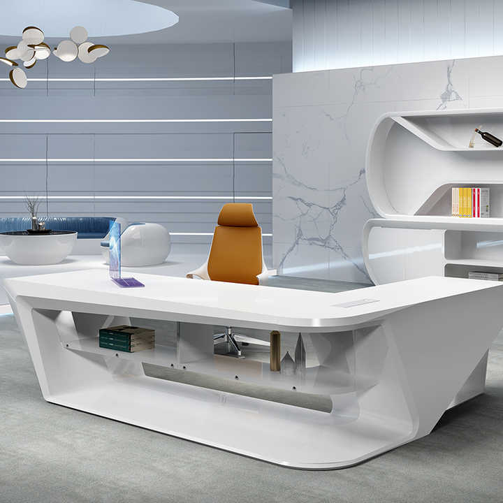 Modern Ceo Office Desk And Chair Set Director Wooden Table Luxury Boss ...