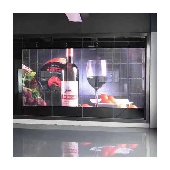 Indoor Outdoor Holographic Transparent LED Screen 3D Display