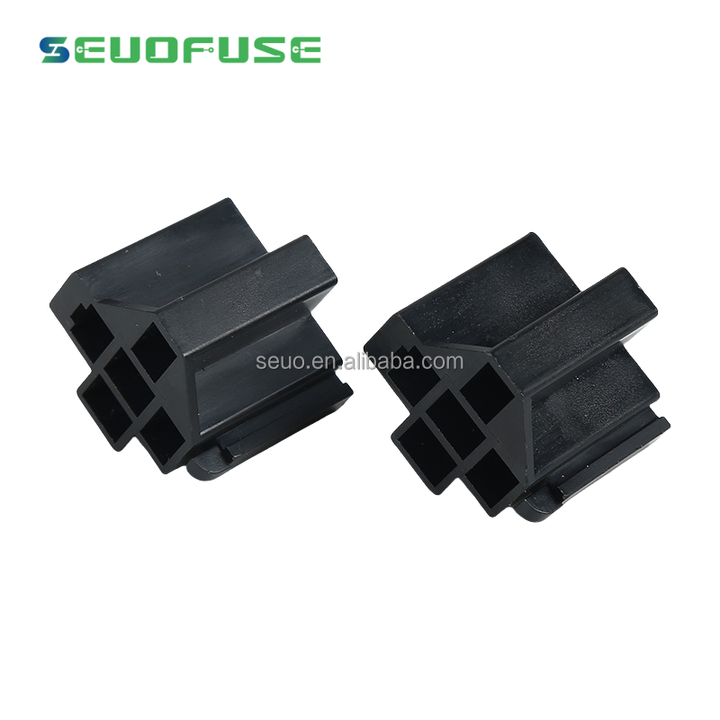 Auto 12V 5 Pin Relay Socket 5 Pin Black Connector with Terminals ...