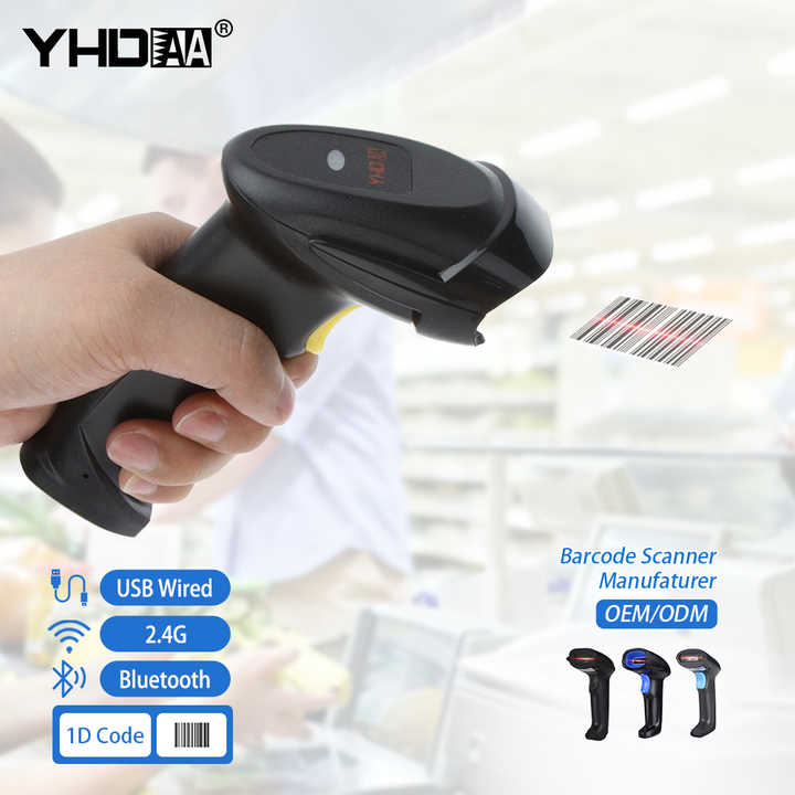 High Quality Wireless Bluetooth 1D Laser Commercial POS Bar Code Reader ...