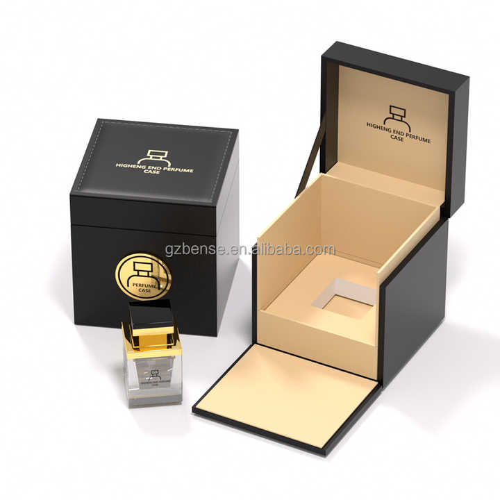 Custom Luxury 50ml Leather Gift Box and Perfume Box Handmade Rectangle ...