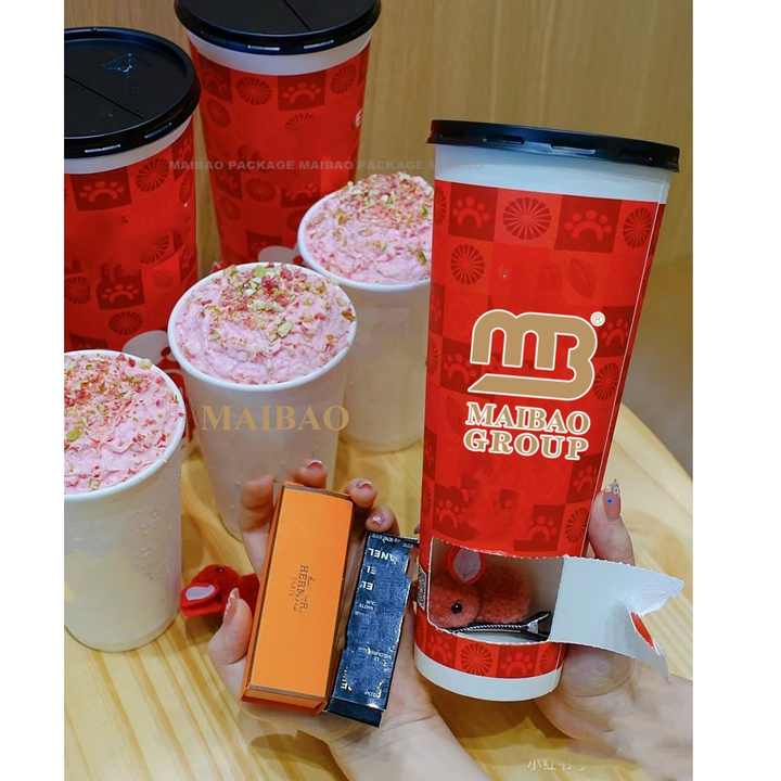 Custom Logo Printed Takeaway Mystery Boba Cup Disposable Surprise ...