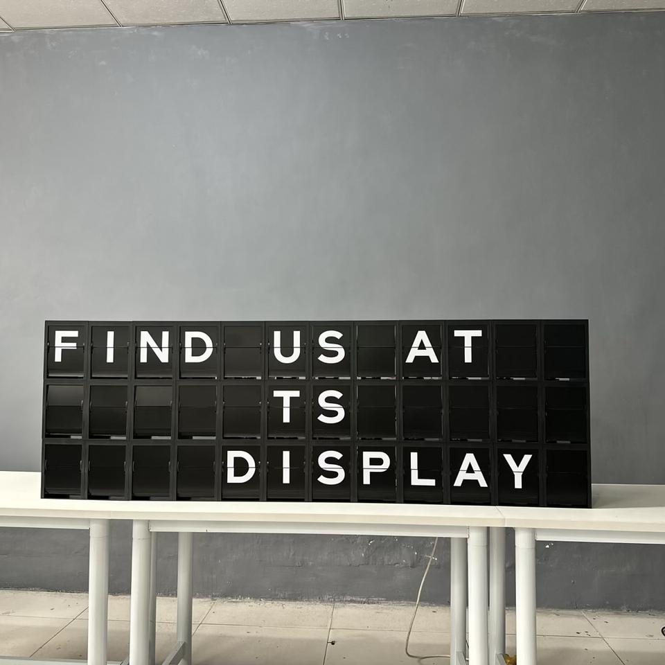 Programmable Kinetic Display with Picture Flap and Flip Letter Signage ...