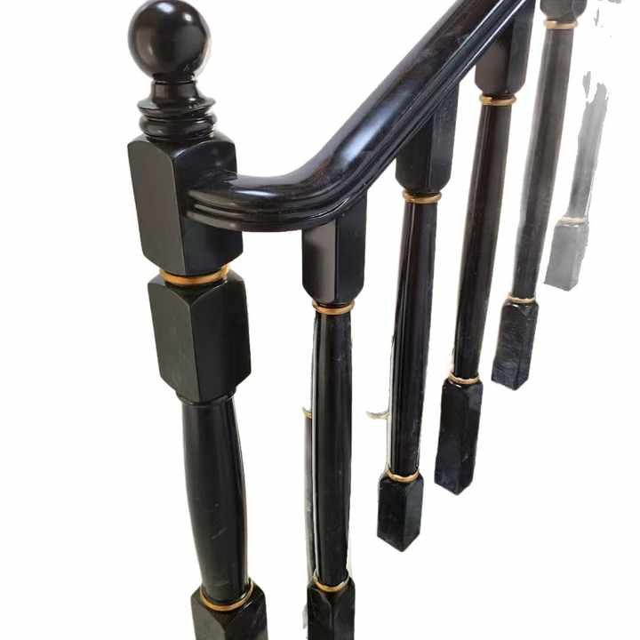Modern Design Solid Wood Stair Handrails Complete Set Household ...