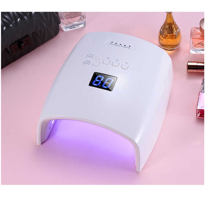 White Wireless Rechargeable Nail Lamp - Professional Curing