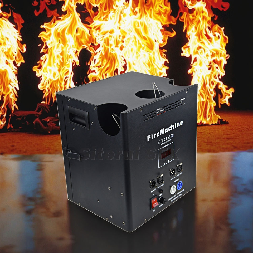 SITERUI 200W DMX Three-Head Flame Jet Machine 200W Spray Fire Projector ...