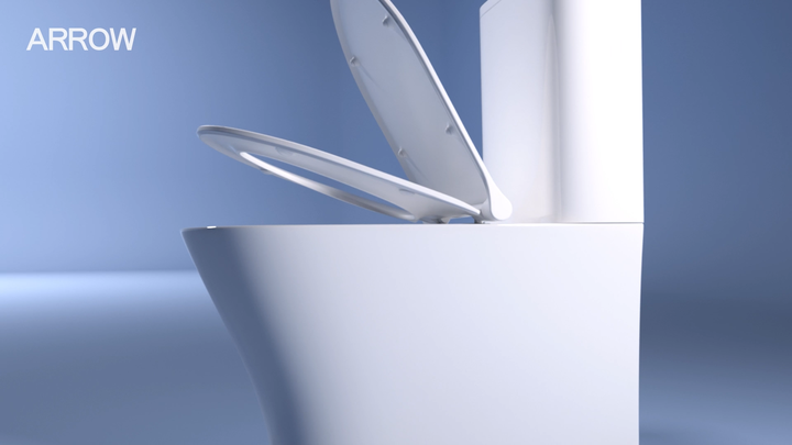 ARROW Brand Toilet Bowl - Modern, Dual-Flush Sanitary Ware