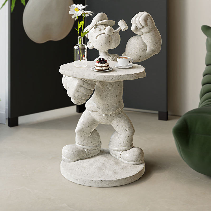 Modern 2025 Living Room Sofa Corner Table Cartoon-Style Coffee Tables ...