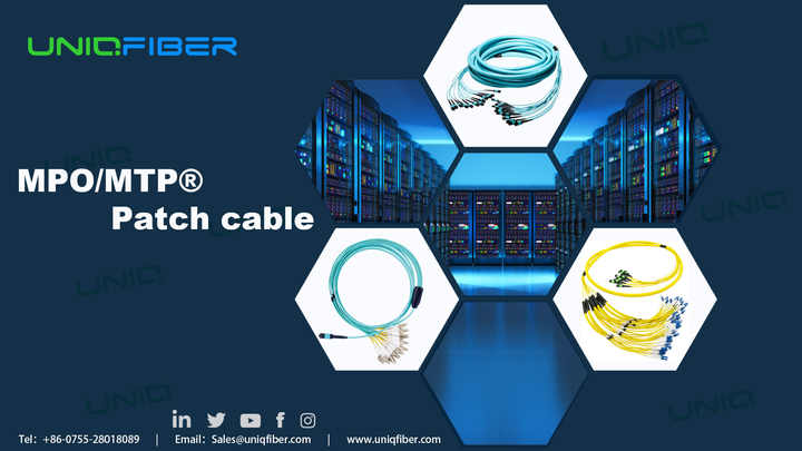 UNIQFIBER MPO/F-MPO/F 12 Cores Single Mode Type B APC/APC Polish LSZH ...