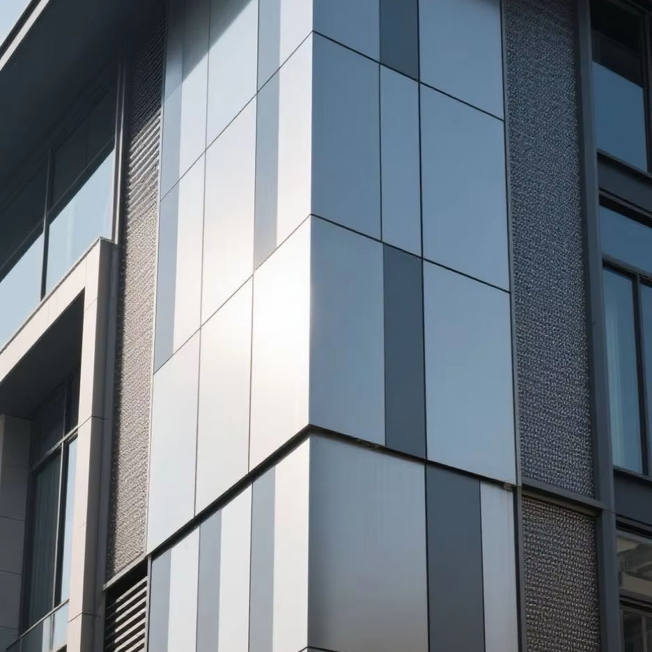 Modern Exterior Wall Cladding Panels Aluminum Composite Heat Resistant ...