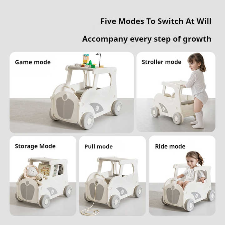 Safety Brake Baby Walker Motor Skills Children Table Doll Activity ...