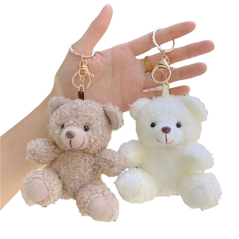 Cute Cartoon Mini Teddy Bear Plush Keychain & Stuffed Animal Keychains